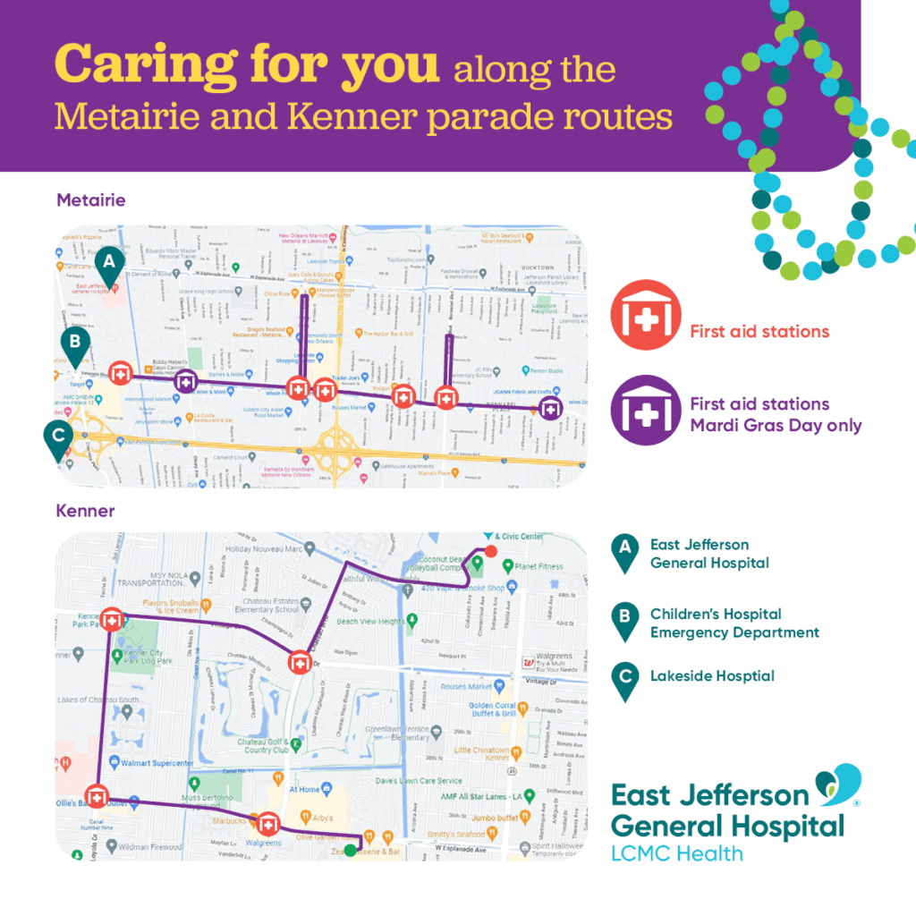 LCMC Health to Operate First Aid Stations on Parade Routes in Kenner ...