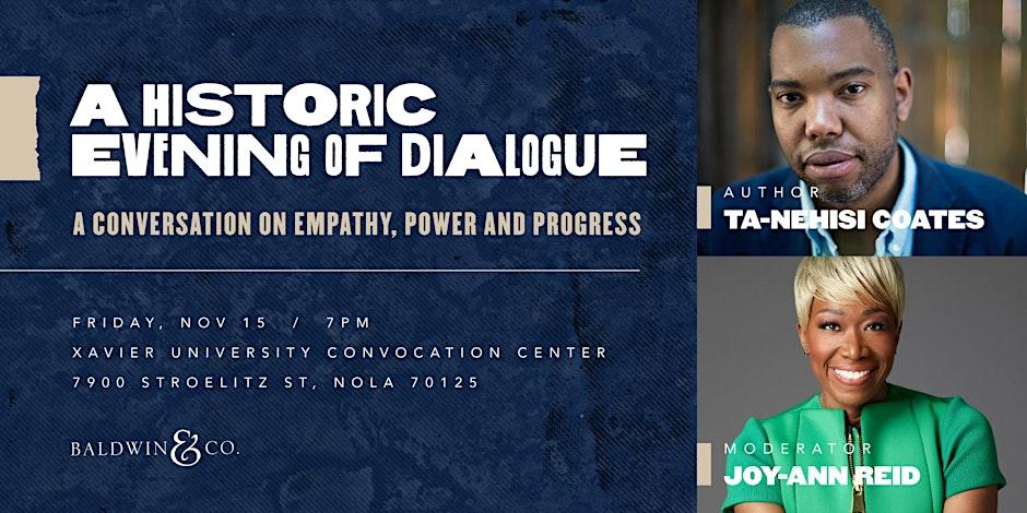 Baldwin & Co. Hosts Ta-Nehisi Coates and MSNBC’s Joy-Ann Reid Event Nov ...